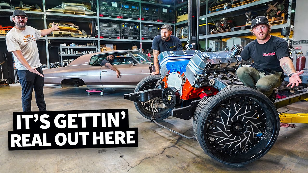 Donk Gets Big Block eBay Crate Motor Dropped In & Frame Boxed – Hoonigan