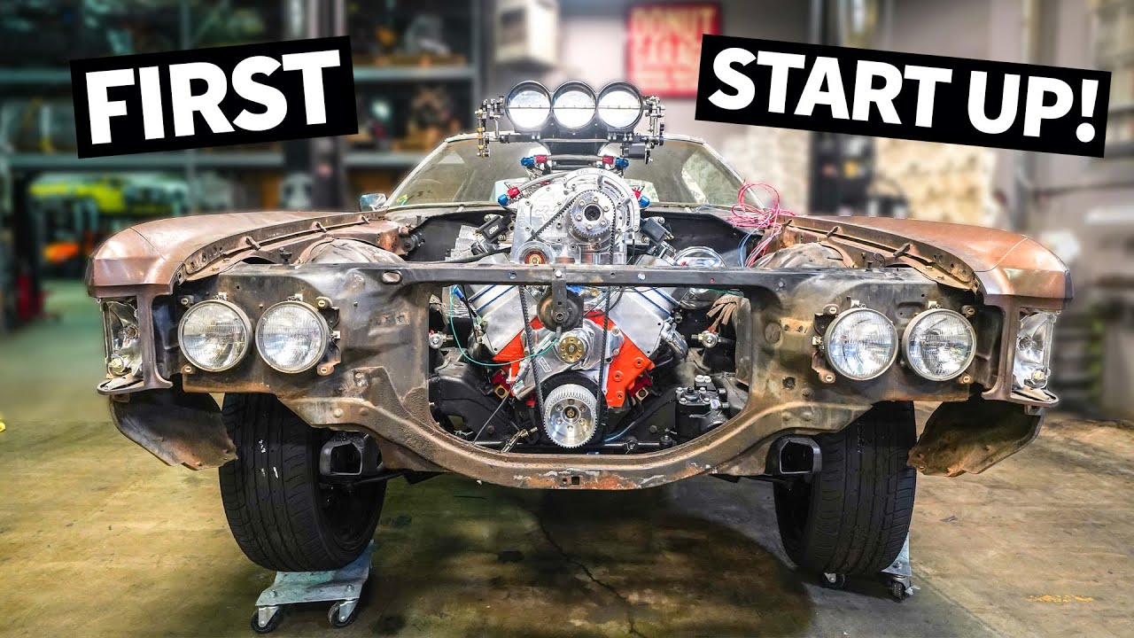 First Start For Our Donk’s Supercharged Big Block! – Hoonigan