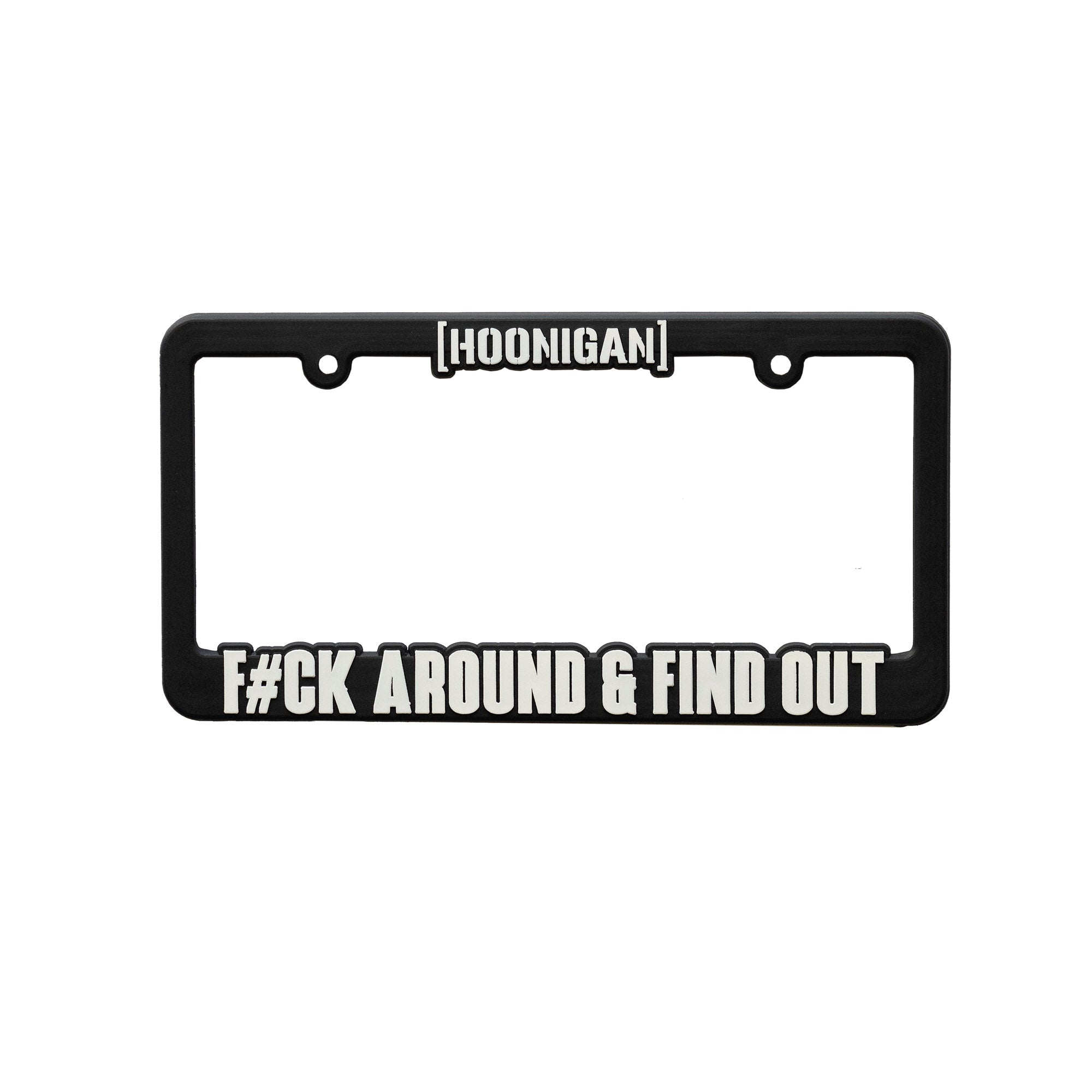 Hoonigan FIND OUT License Plate Frame | Fits Standard 6" x 12" Plates ...